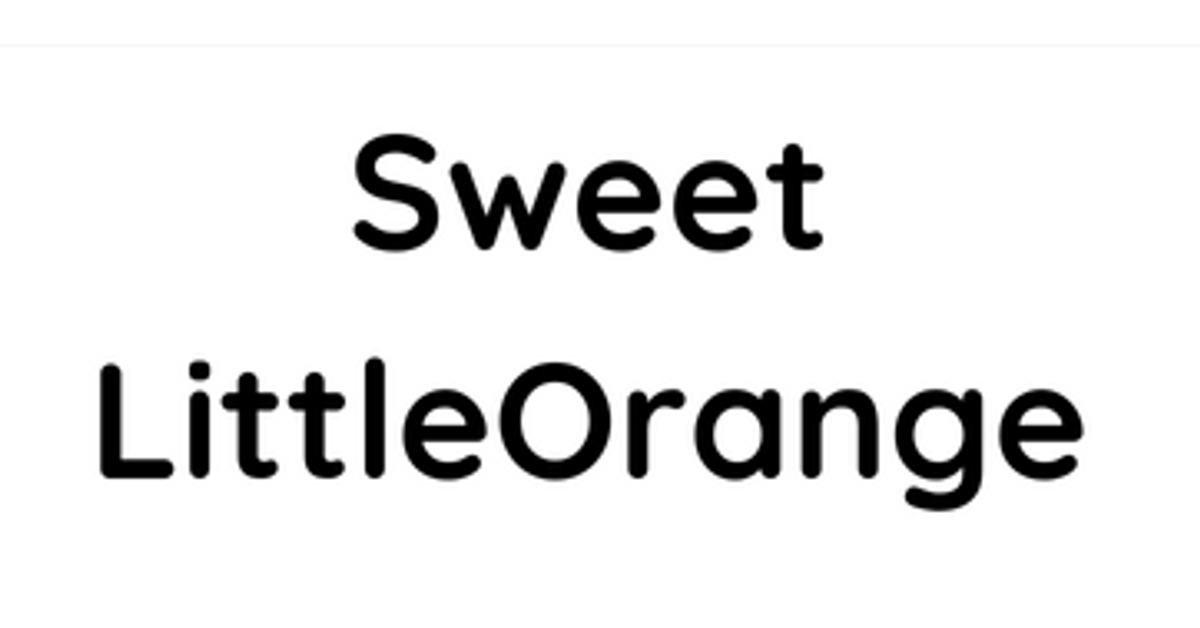 Products – Sweet LittleOrange